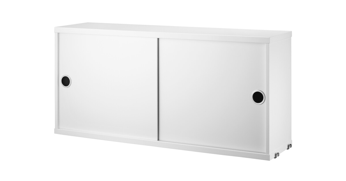 String SYSTEM kaappi 78x20 valkoinen » Wilma Interiör