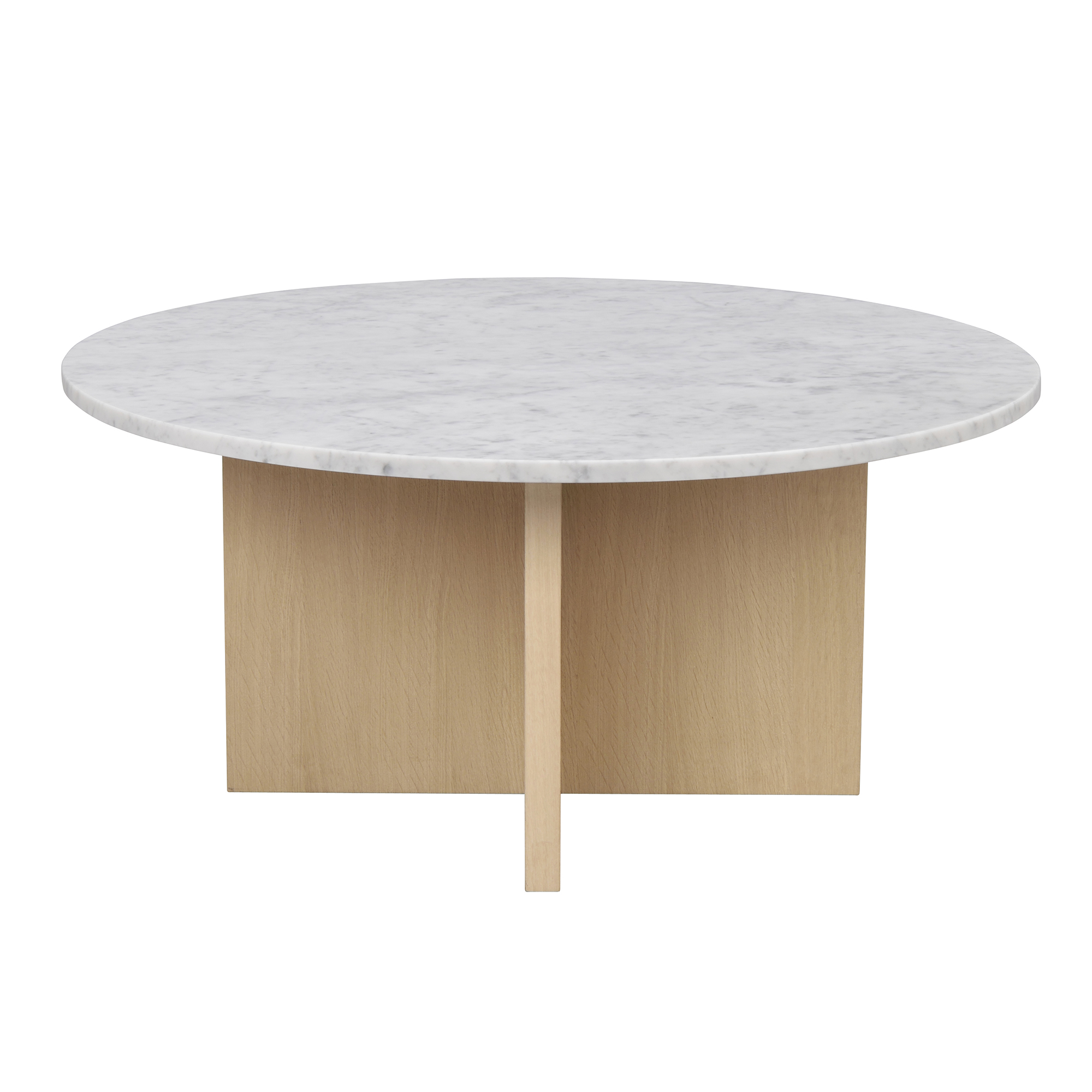 Rowico BROOKSVILLE sohvapöytä Ø90cm, valkoinen marmori » Wilma Interiör