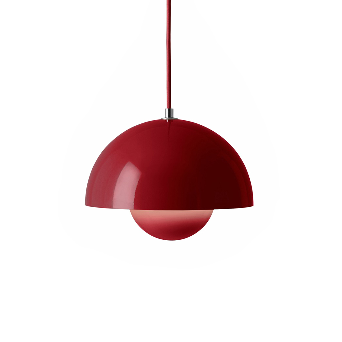 &Tradition FLOWERPOT VP1 riippuvalaisin, vermilion red » Wilma Interiör