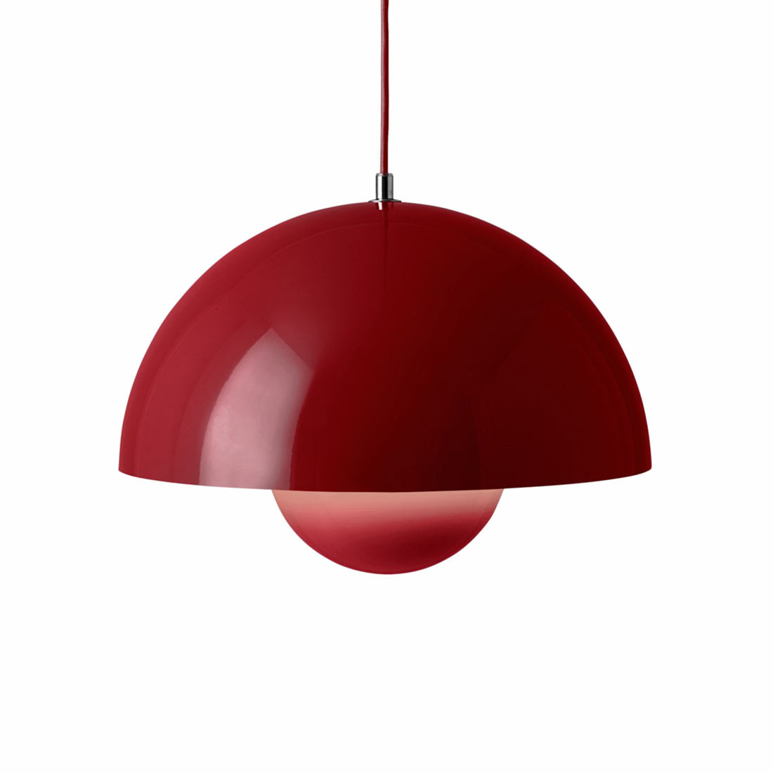 &Tradition FLOWERPOT VP7 riippuvalaisin, vermilion red » Wilma Interiör