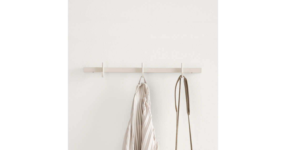 String RELIEF seinänaulakko 41 cm, valkoinen » Wilma Interiör