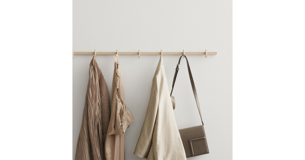 String RELIEF seinänaulakko 41 cm, valkoinen » Wilma Interiör