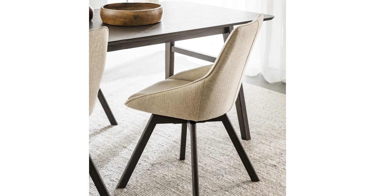 Rowico ALISON tuoli, light beige/ruskea tammi » Wilma Interiör