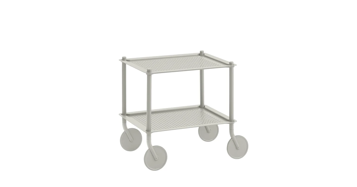 Muuto FLOW TROLLEY vaunu 2-taso, harmaa » Wilma Interiör